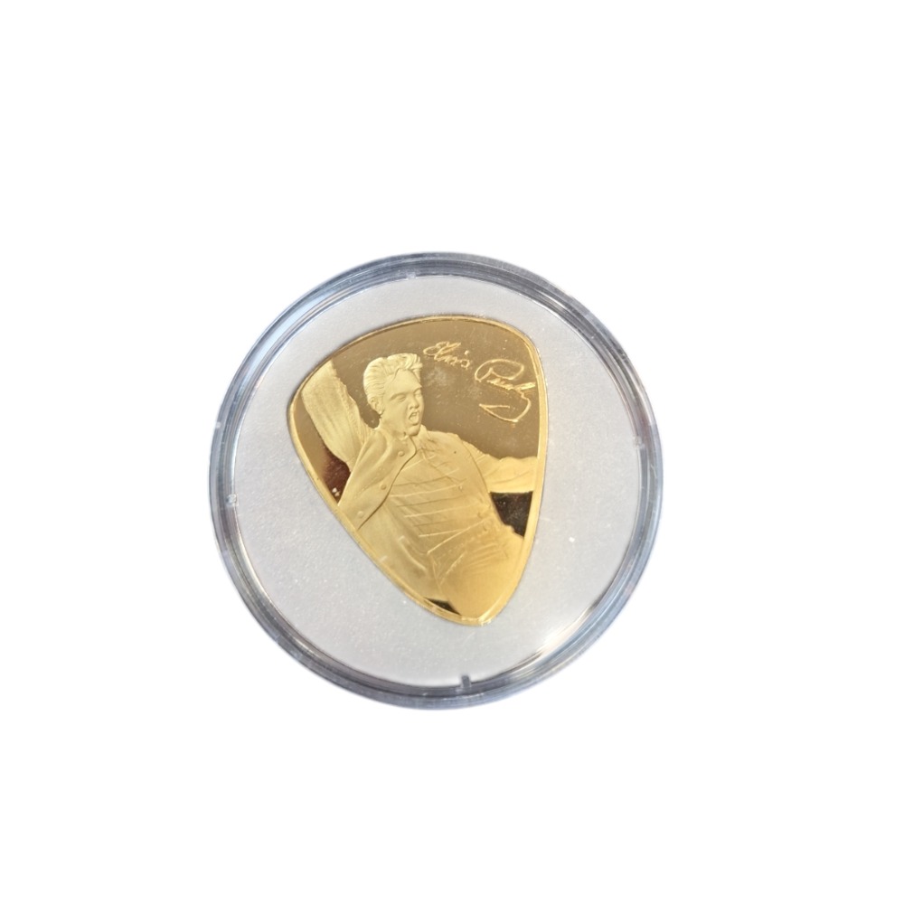 Pre-owned The Official Elvis Presley Fairmined Gold Layered Plectrum ...